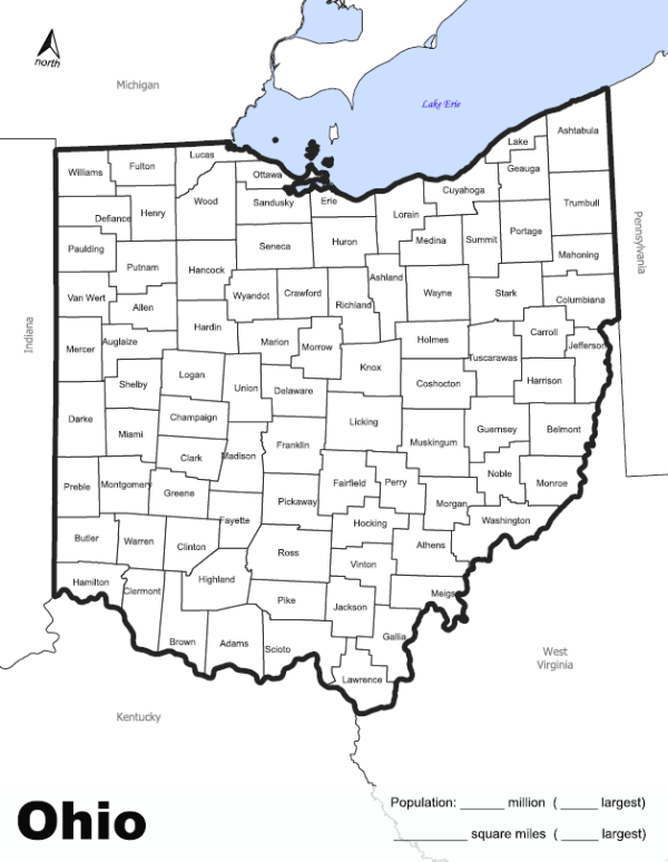 Ohio - StateMaps.net
