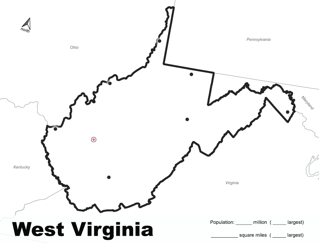 West Virginia - StateMaps.net